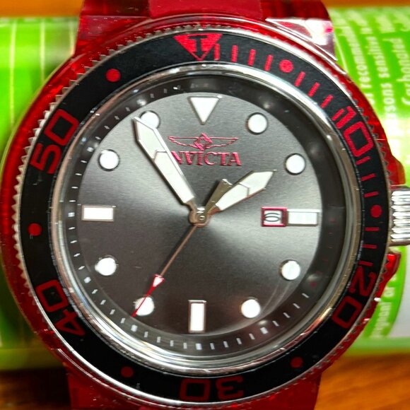 Invicta | Accessories | Invicta Mens 52mm Grand Pro Diver Anatomic Red ...